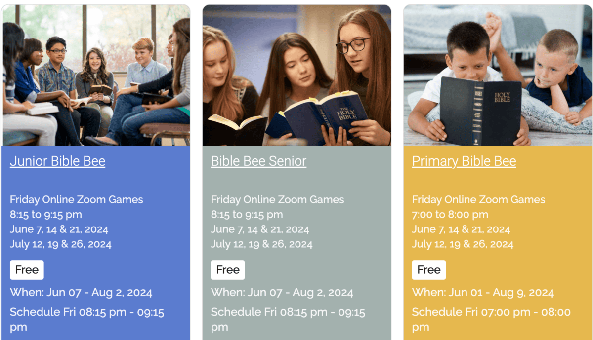Enhance Your Family's Bible Bee Journey with Our Free Learning Platform ...