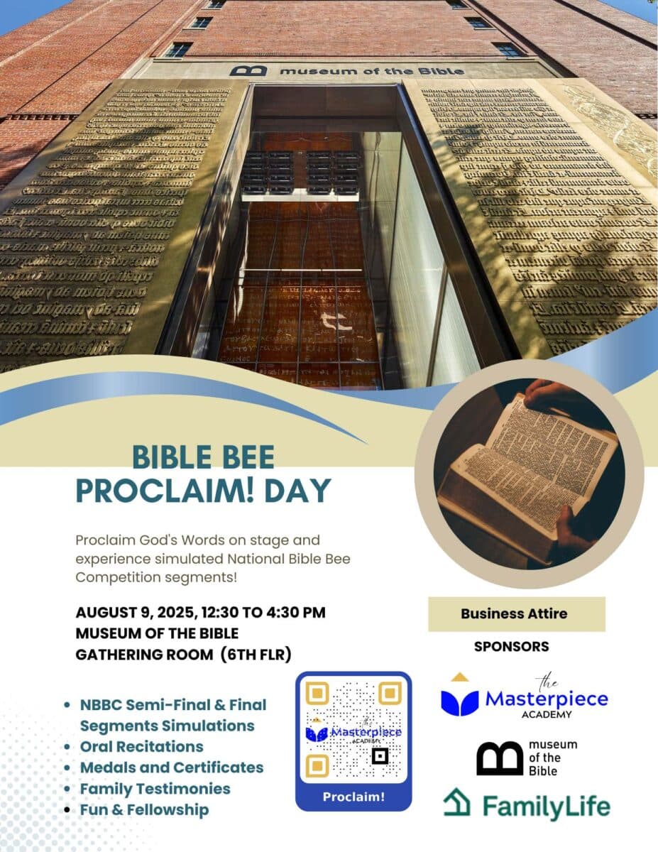 National Bible Bee Proclaim! Day | Masterpiece Academy